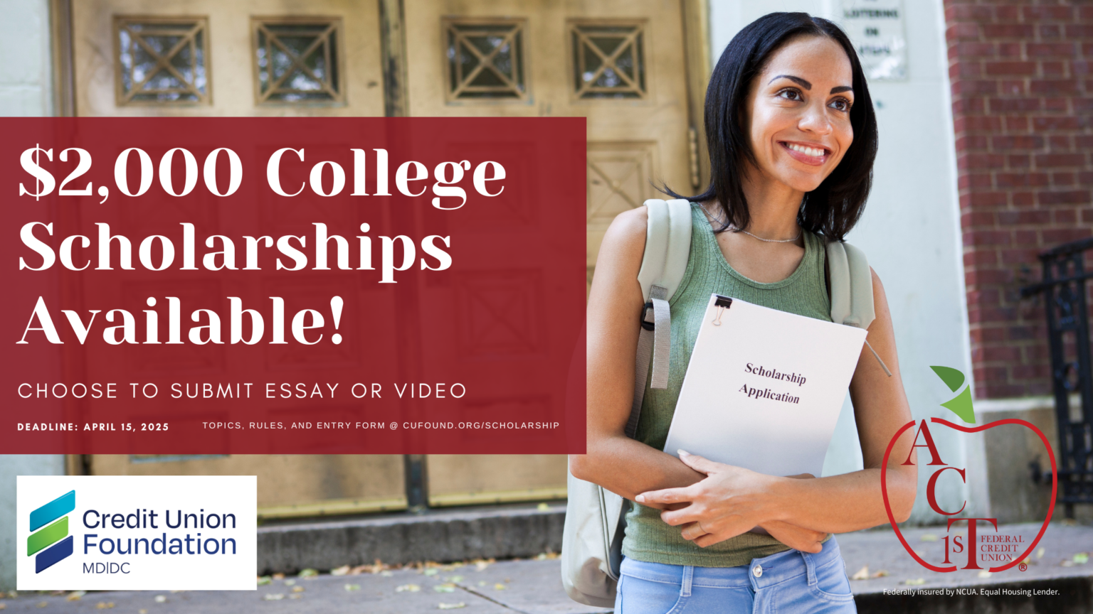 Scholarship Program in Cumberland & La Vale, MD | Act 1st Federal ...